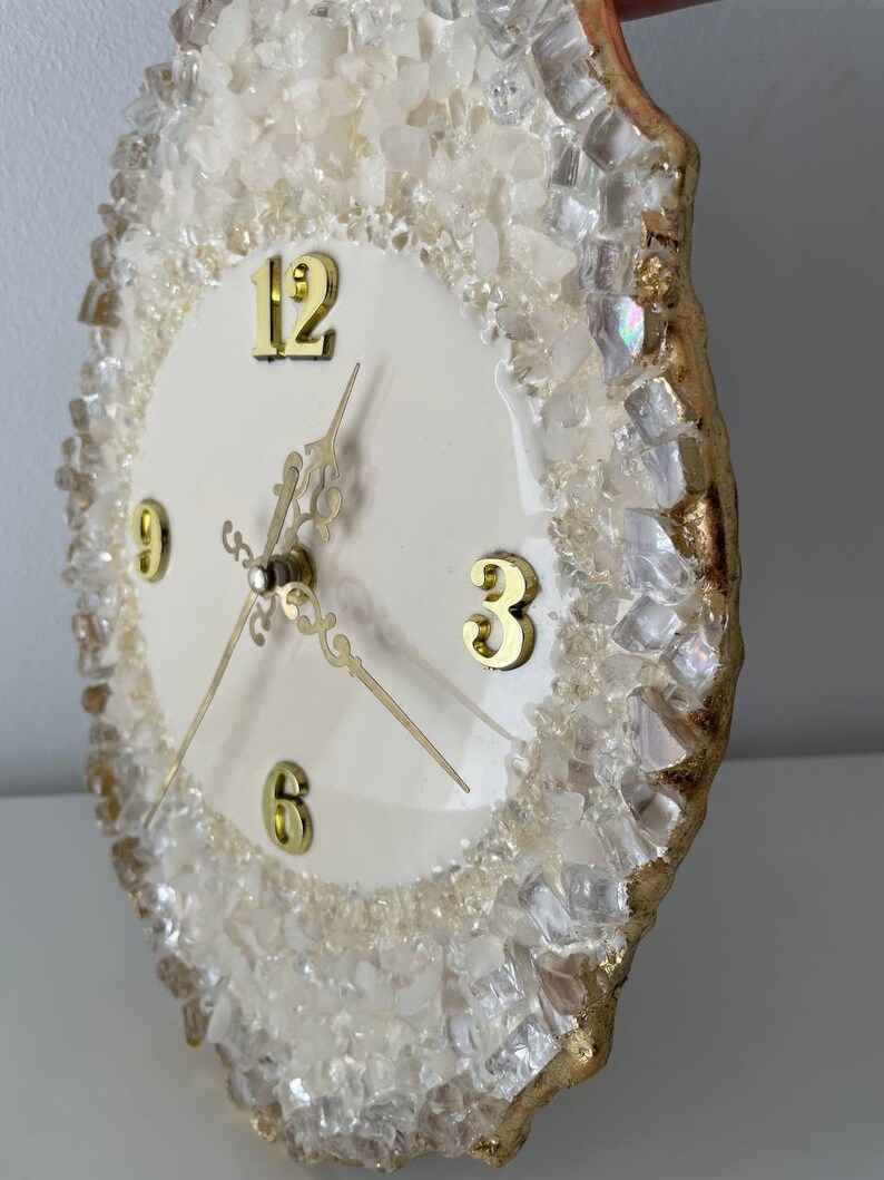 Handmade Geode Resin Wall Clock - Etsy