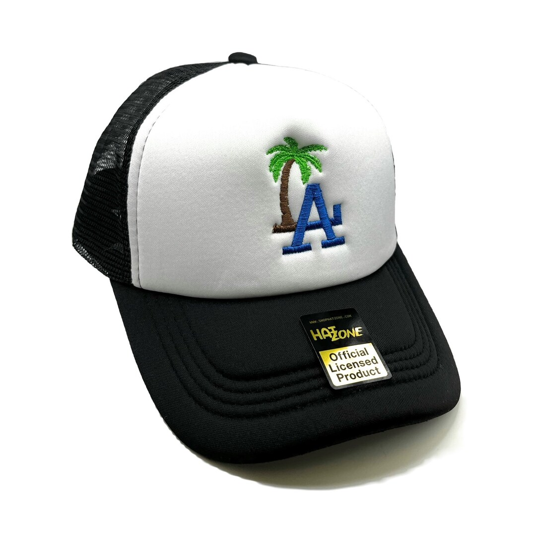 LA Palm Mesh Trucker Hat Snapback (white/black) - Etsy