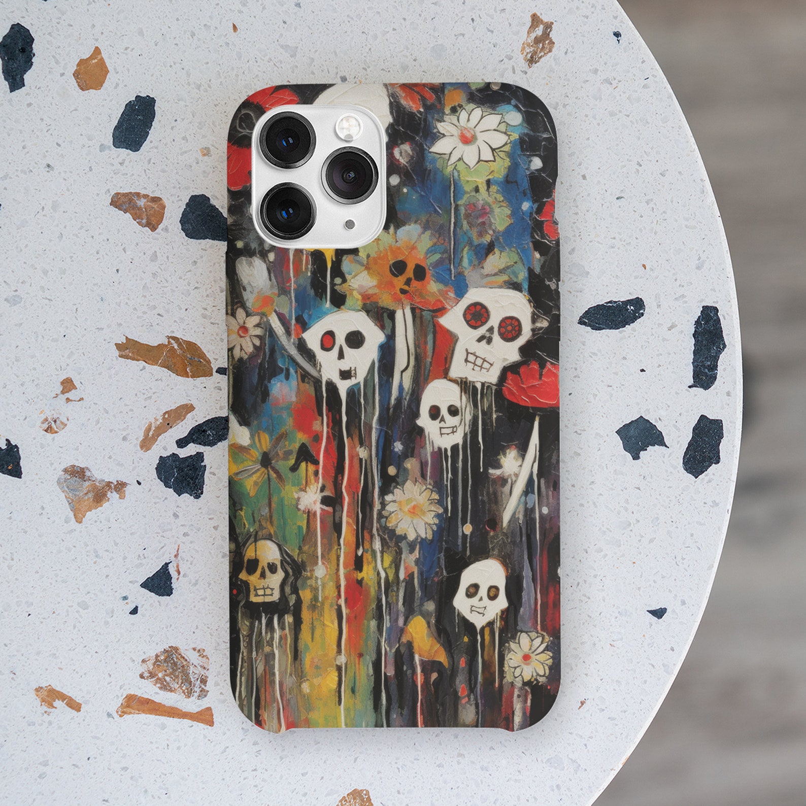 Gothic Phone Case - Dia De Los Muertos Skull Case for Iphone, Goth Emo ...