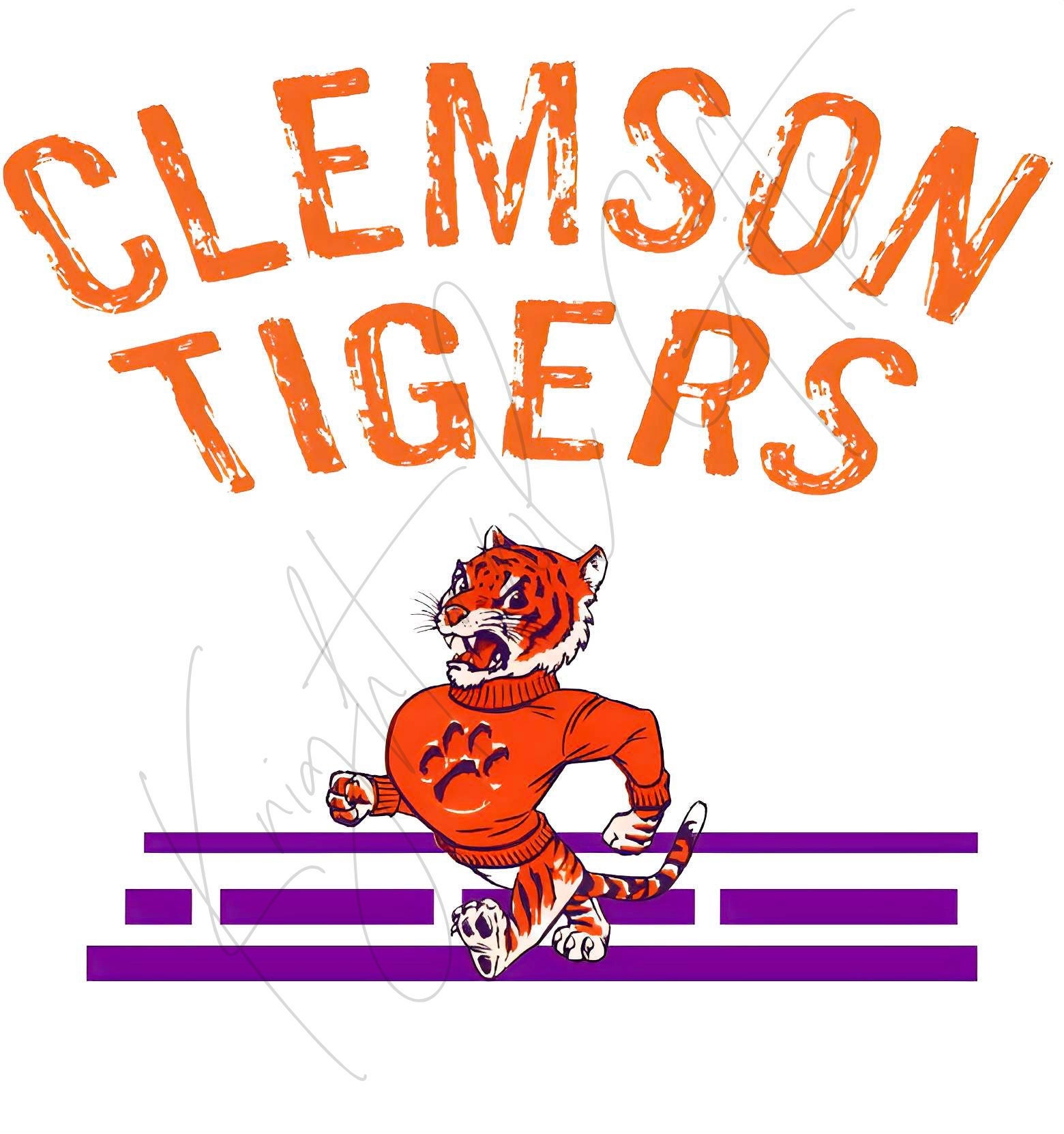 Camo Clemson Logo Clipart