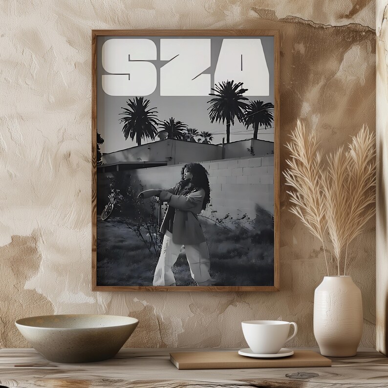 Aesthetic SZA Artist Poster for SOS Album Digital Download Printable ...