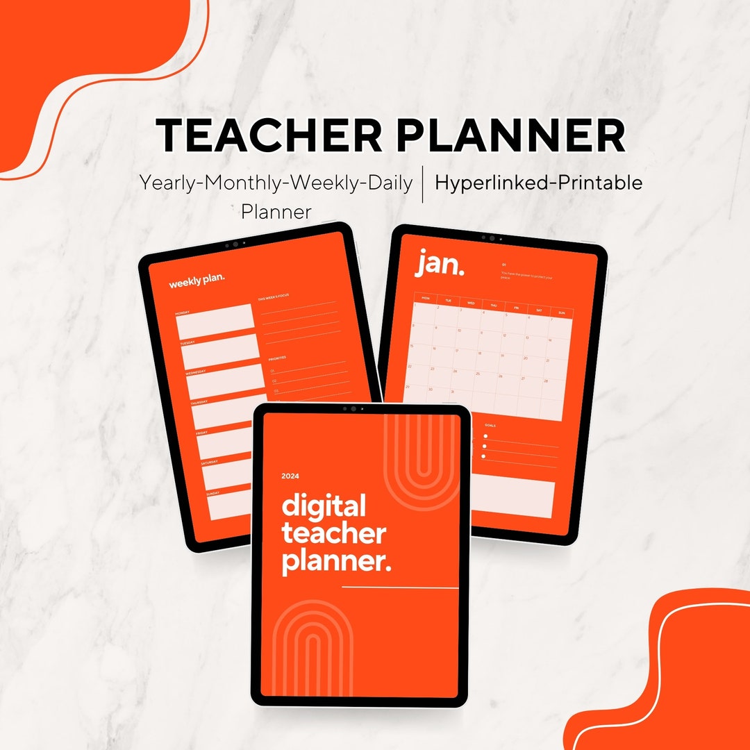 Digital Teacher Planner Teacher Organizer Lesson Planner Good Notes ...