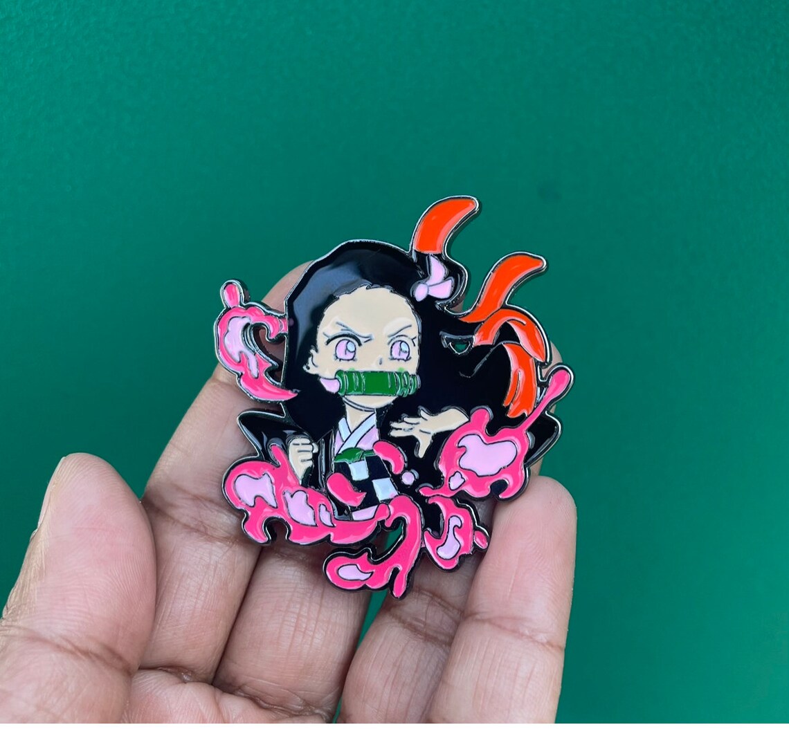 Demon Anime Girl Enamel Pin Manga Badge Brooch Lapel Tie Pin Fashion ...