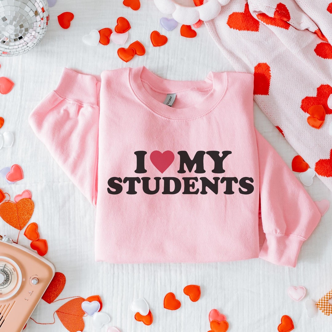 I Heart My Students T-shirt, Cute Teacher Shirt, Valentines Day Teacher ...