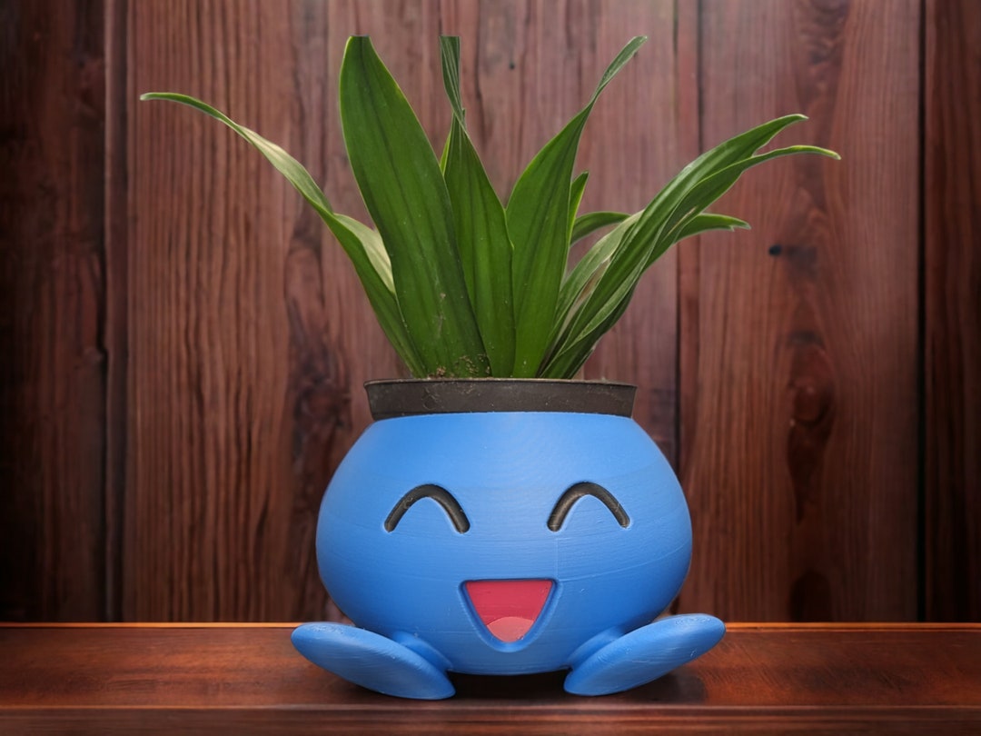 Handmade Pokemon Oddish Planter for Succulents | Cute 3D Printed ...