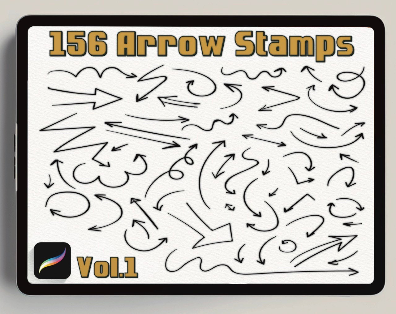 156 Arrow Stamps for Procreate Arrow Procreate Brushes Arrow - Etsy