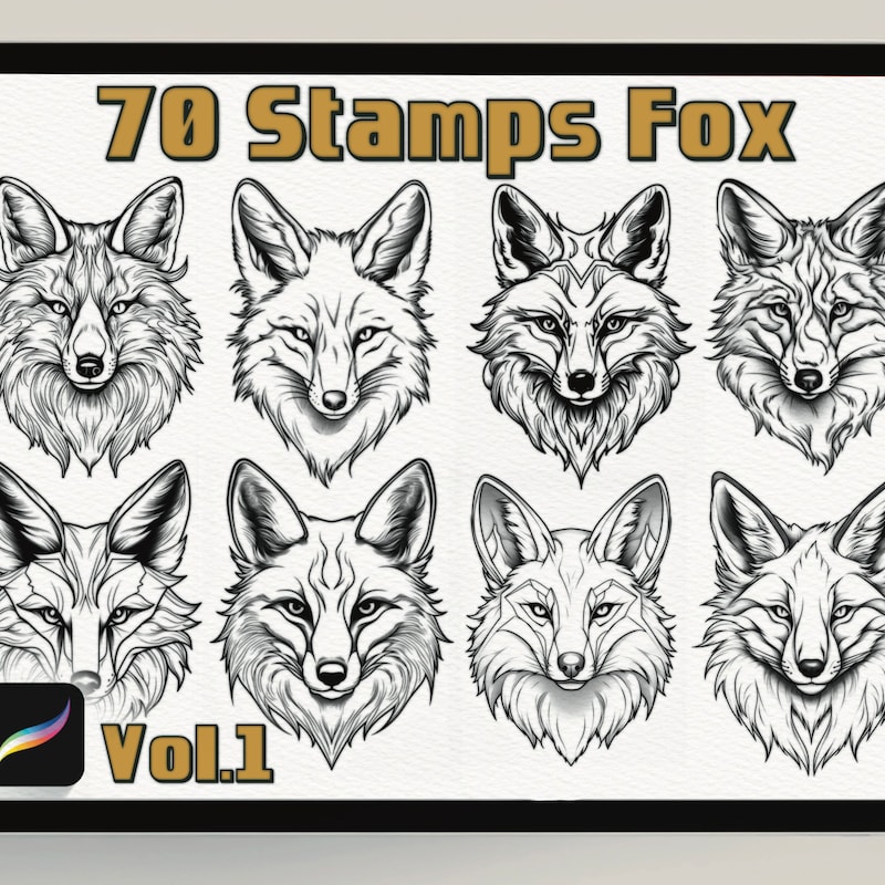 Fox Stamp - Etsy