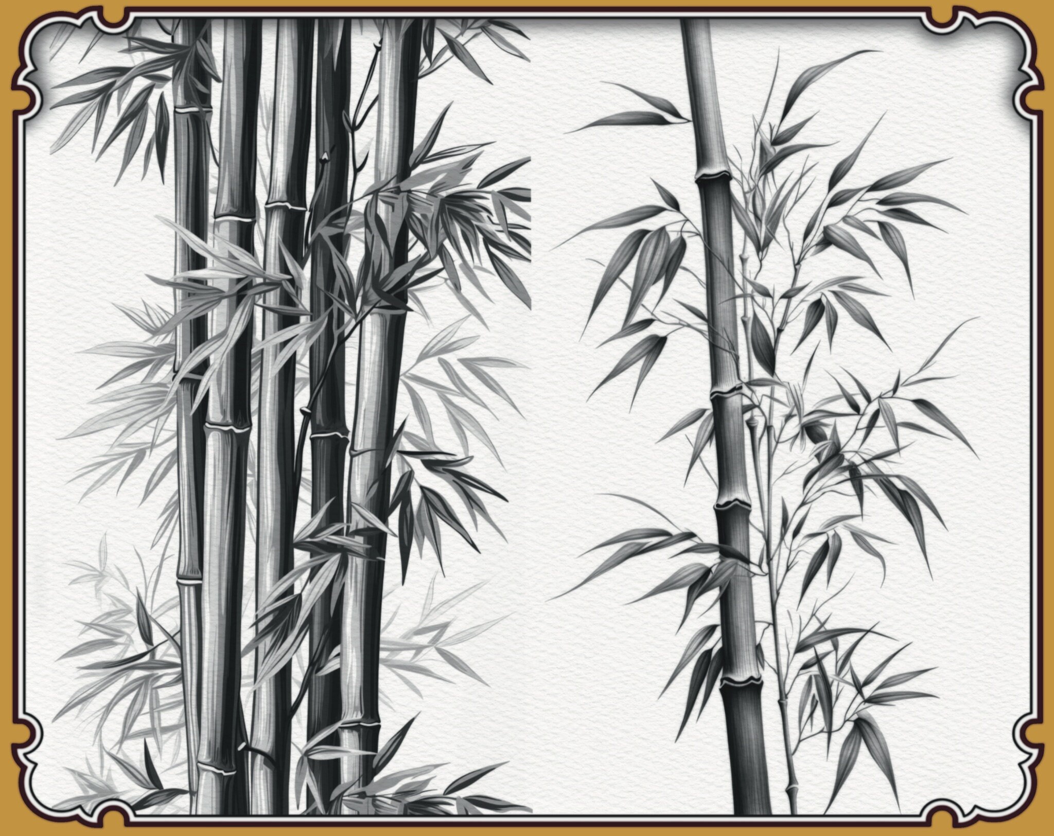 Bamboo Stamps for Procreate| Bamboo Tree Brush| Bamboo Forest Brushes ...