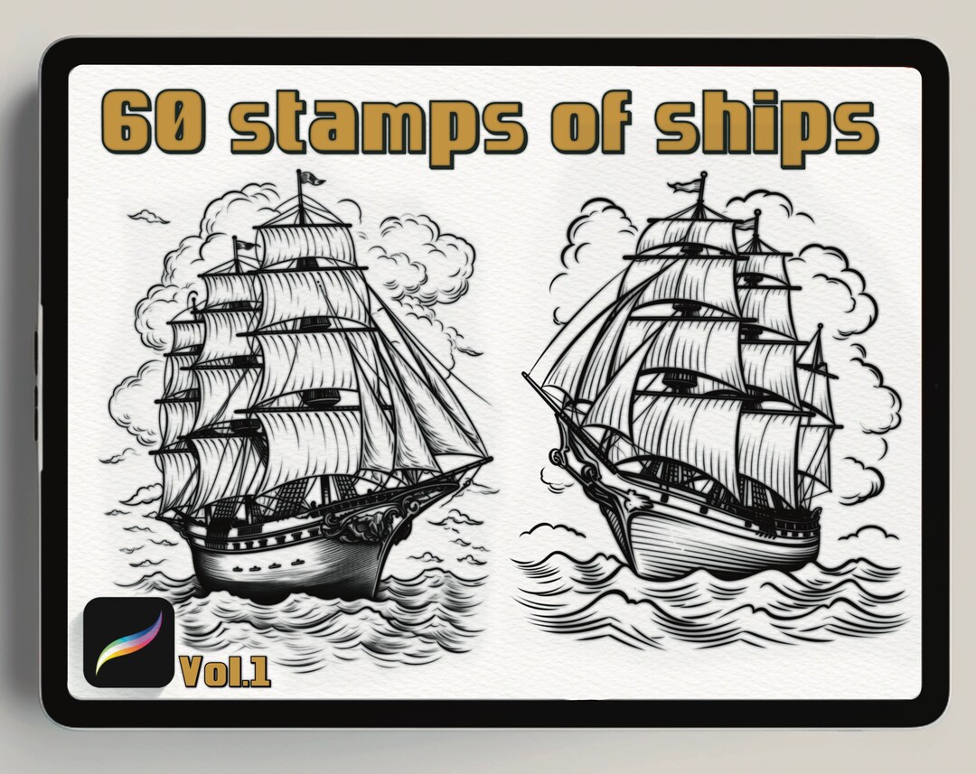 Shipshape Creations: 60 марок для Procreate | Создание кистей| Sea ...