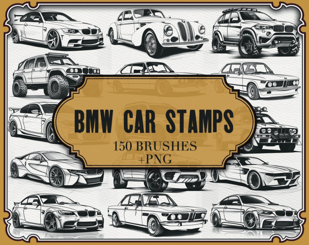 BMW Procreate Stampspng Filesbmw Brushesbmw Digital Stamps for ...