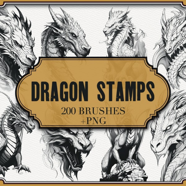 Dragon Stamp - Etsy