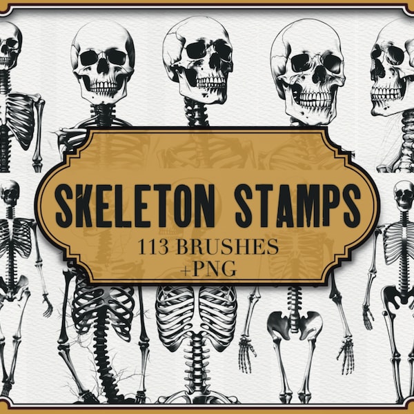 Skeleton Stamps - Etsy