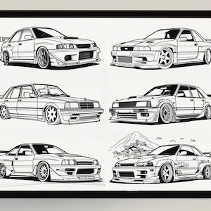 JDM Car Stamps: 133 Japanese Wheel Designs, Procreate Brushes (digital ...