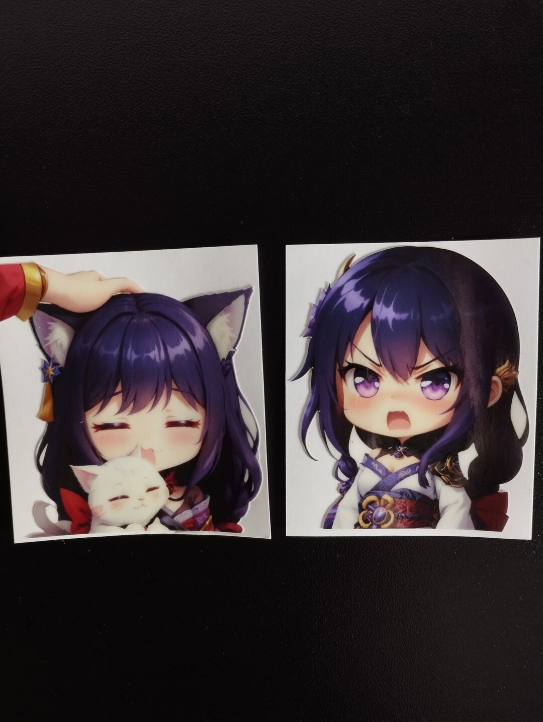 Raiden Shogun Sticker Ei Genshin Impact Physical Sticker Glowing in the ...