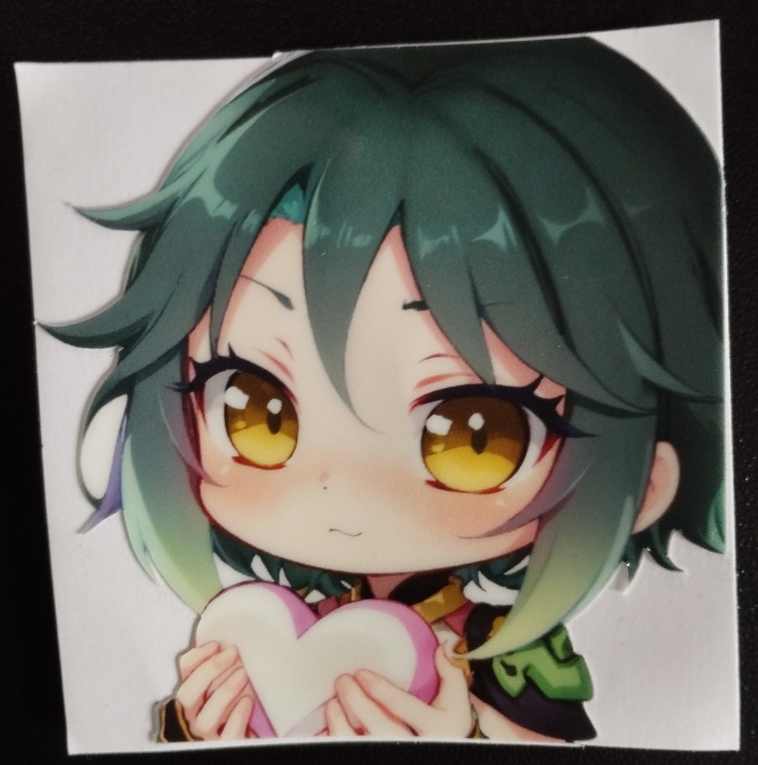 Xiao Sticker Genshin Impact Physical Sticker Glowing in the Darkness ...