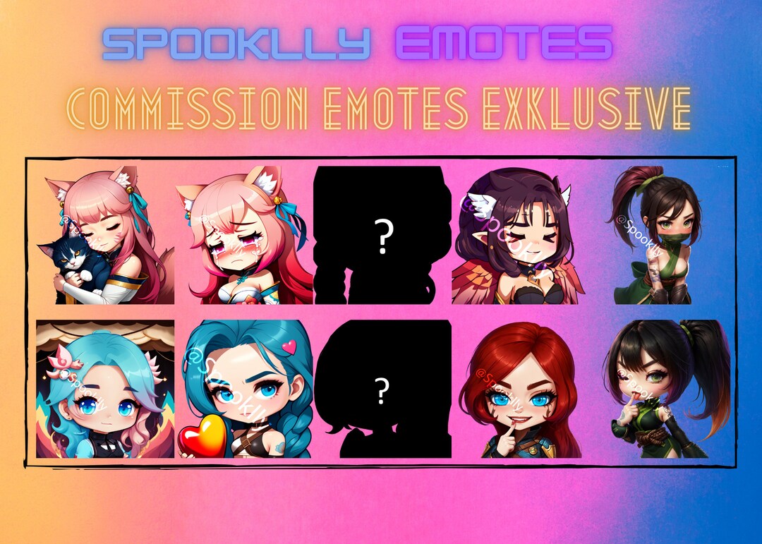 Custom Request / Commissions for Anything Emote Set for Twitch/discord ...