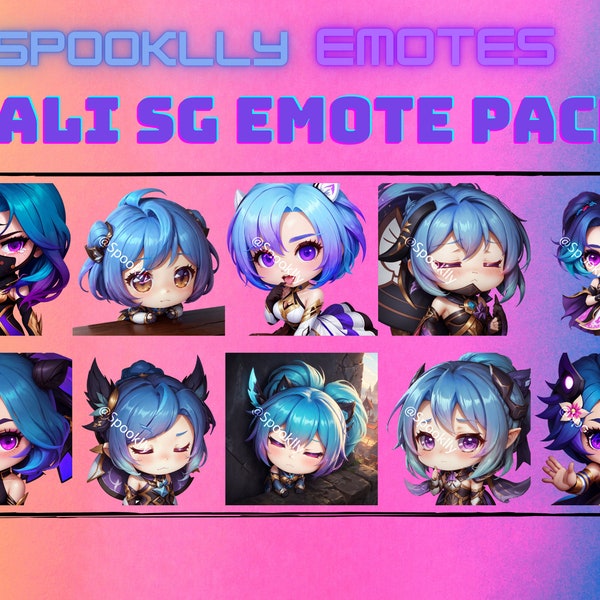 Akali Twitch Emotes - Etsy Canada