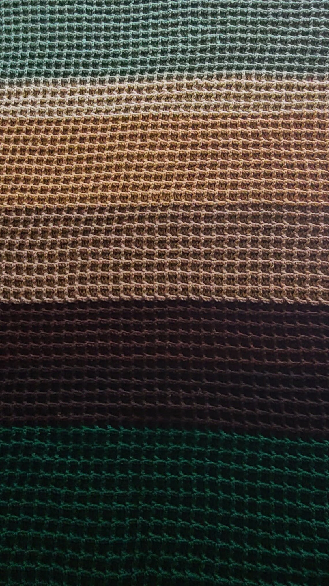 Earth Waffle Afghan - Etsy