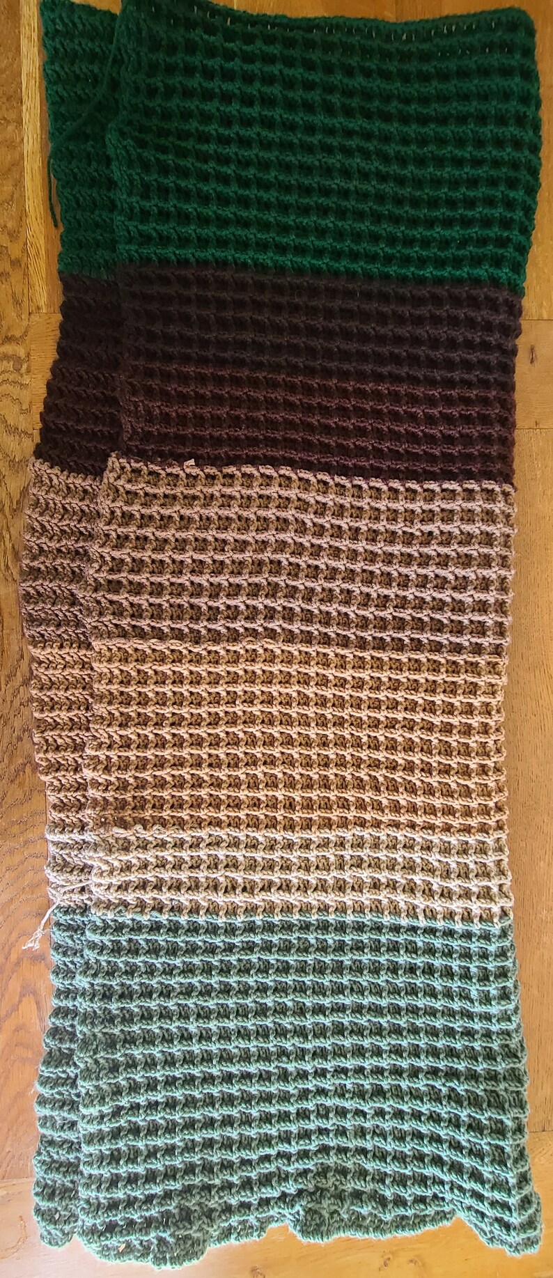Earth Waffle Afghan - Etsy