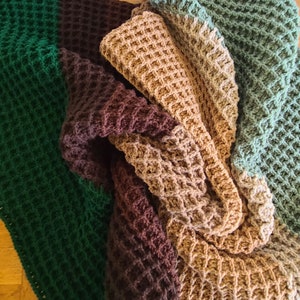 Earth Waffle Afghan - Etsy