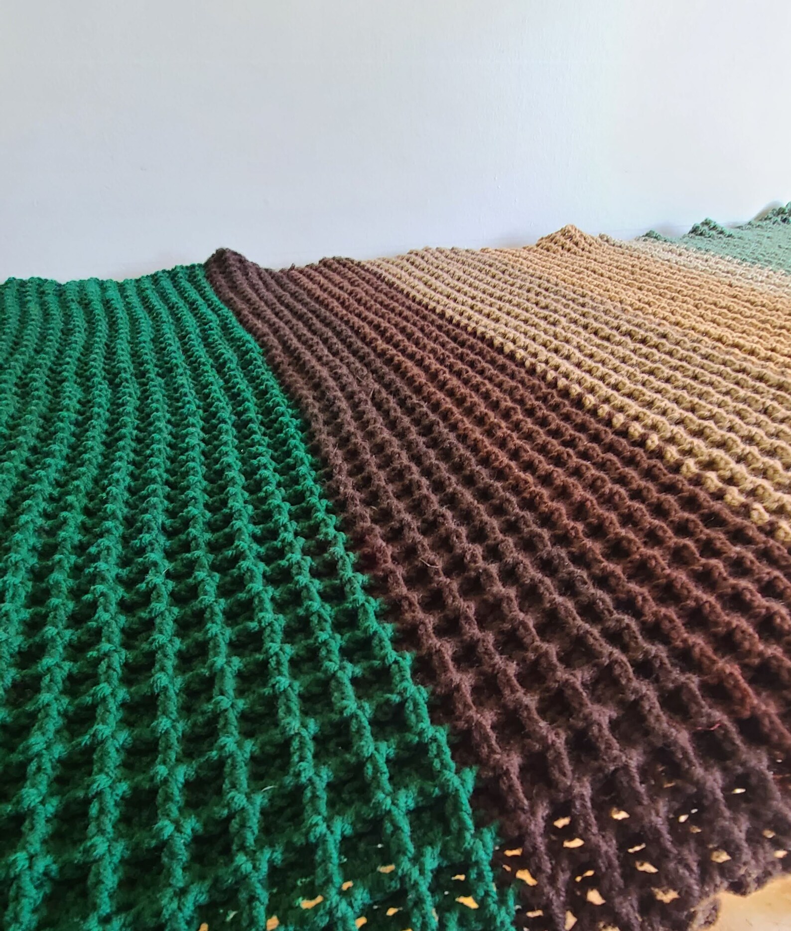 Earth Waffle Afghan - Etsy
