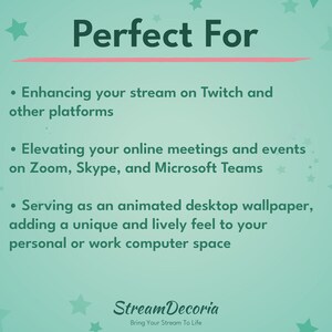 Animated Green Vtuber Background for Twitch | Anime Stream Wallpaper - Etsy