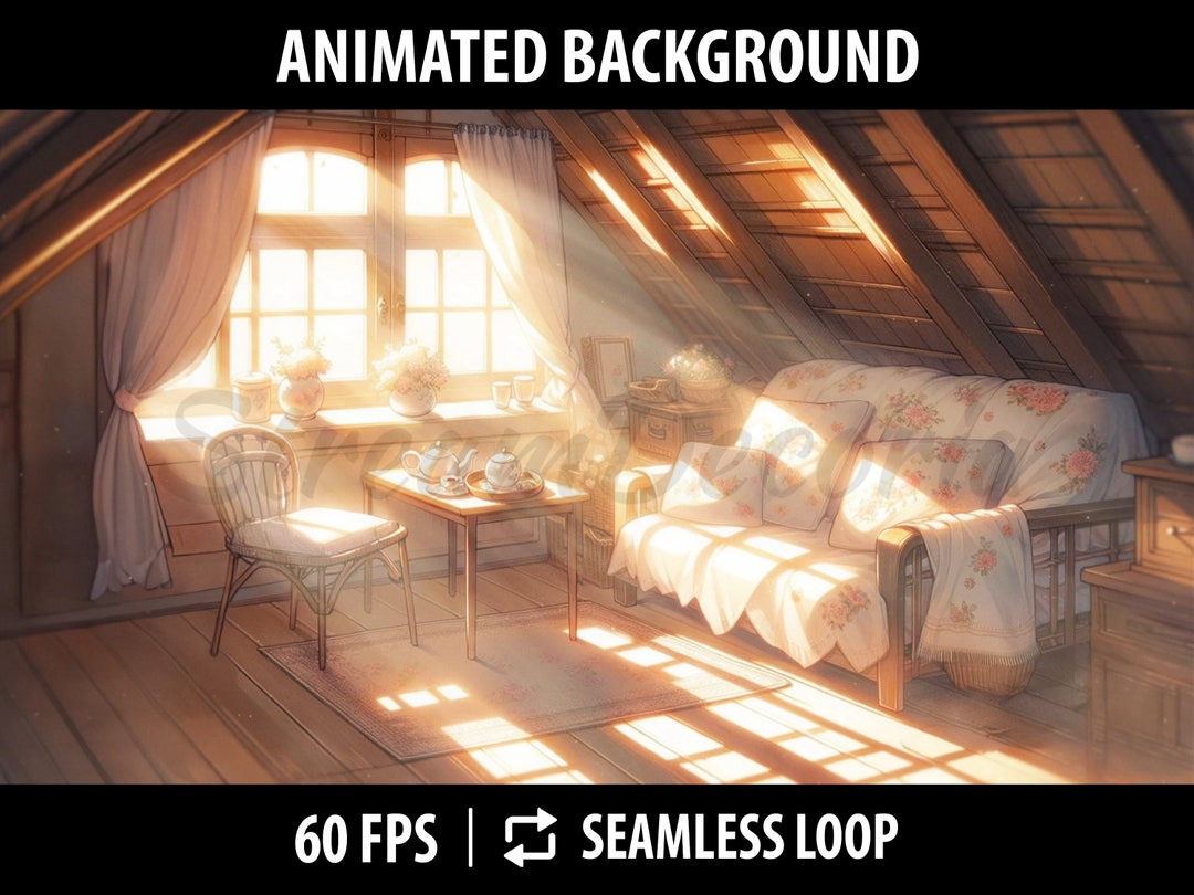 Vtuber Background Animated | Stream Overlay for Twitch | Anime Desktop ...