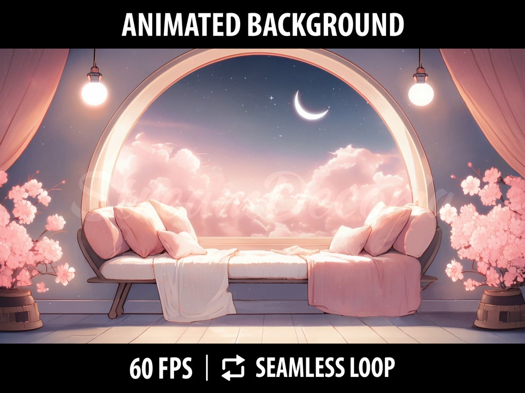 Vtuber Background Animated | Stream Background for Twitch | Vtuber ...
