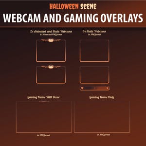 Halloween Stream Package | Animated Stream Overlay for Twitch | Panels ...