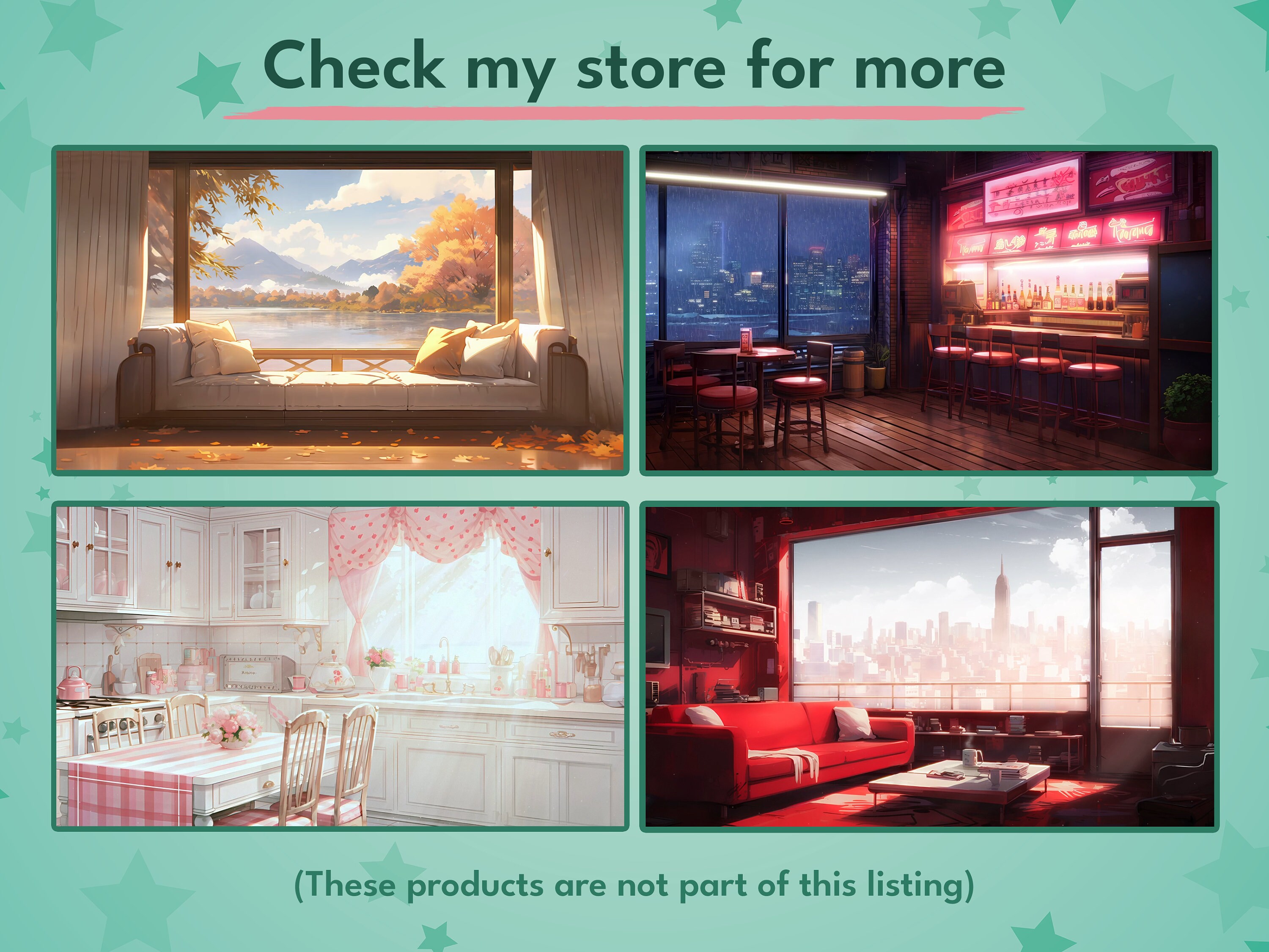 Vtuber Background Animated Anime Desktop Wallpaper Animated Twitch ...