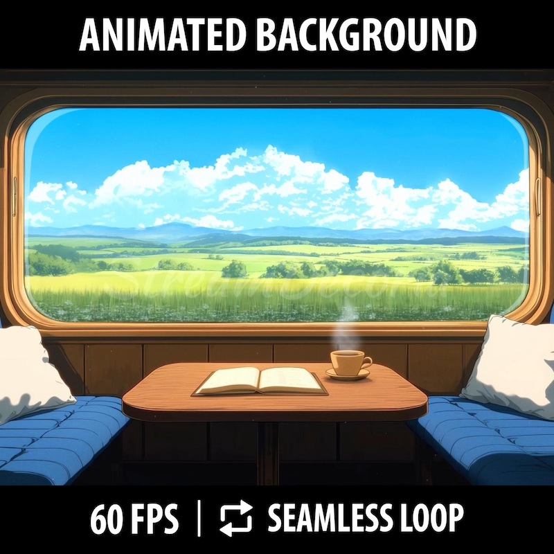 Animated Background Train - Etsy