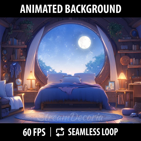 Vtuber Cosy Background Bedroom - Etsy