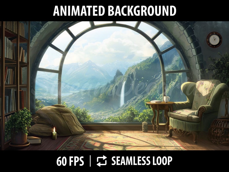 Vtuber Background Animated for Twitch | Anime Desktop Wallpaper ...