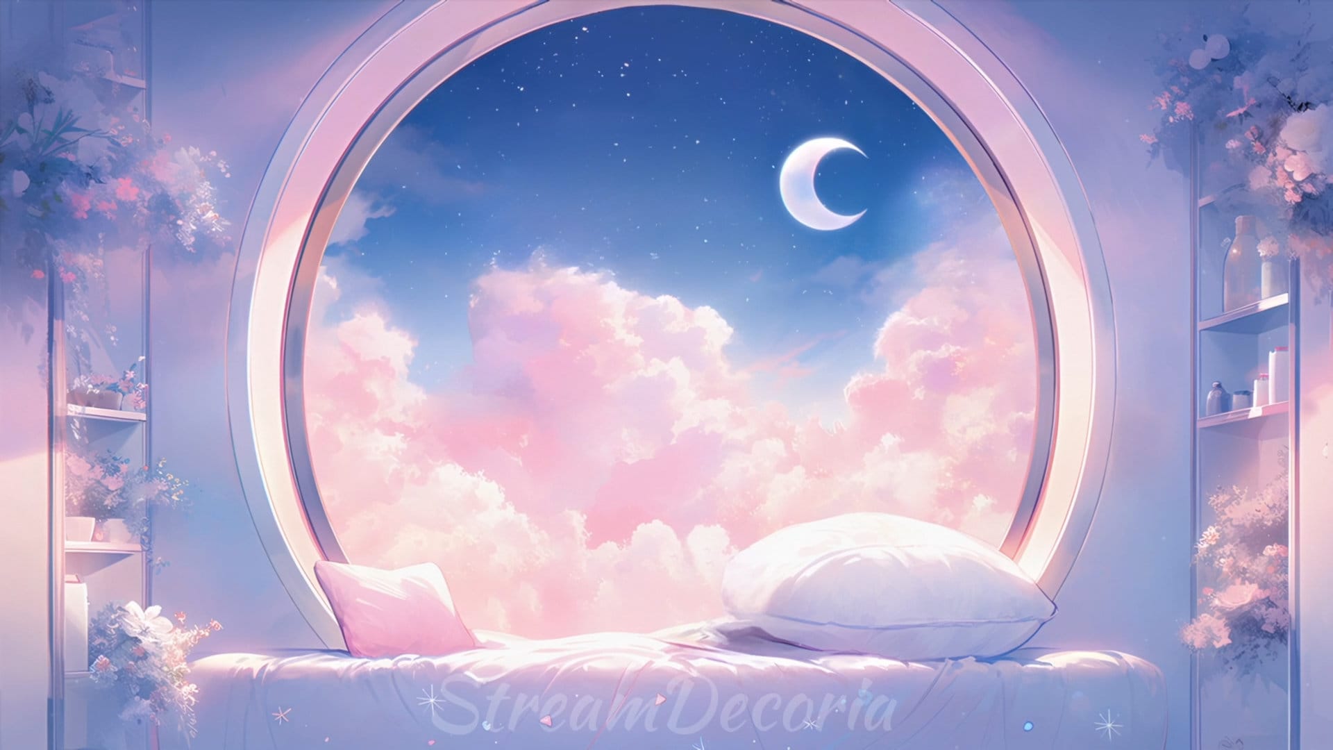 Vtuber Background Twitch Overlay Animated Virtual Background - Etsy ...