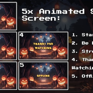 Animated Starting Soon Screen Halloween | Animated Screens Pack for ...