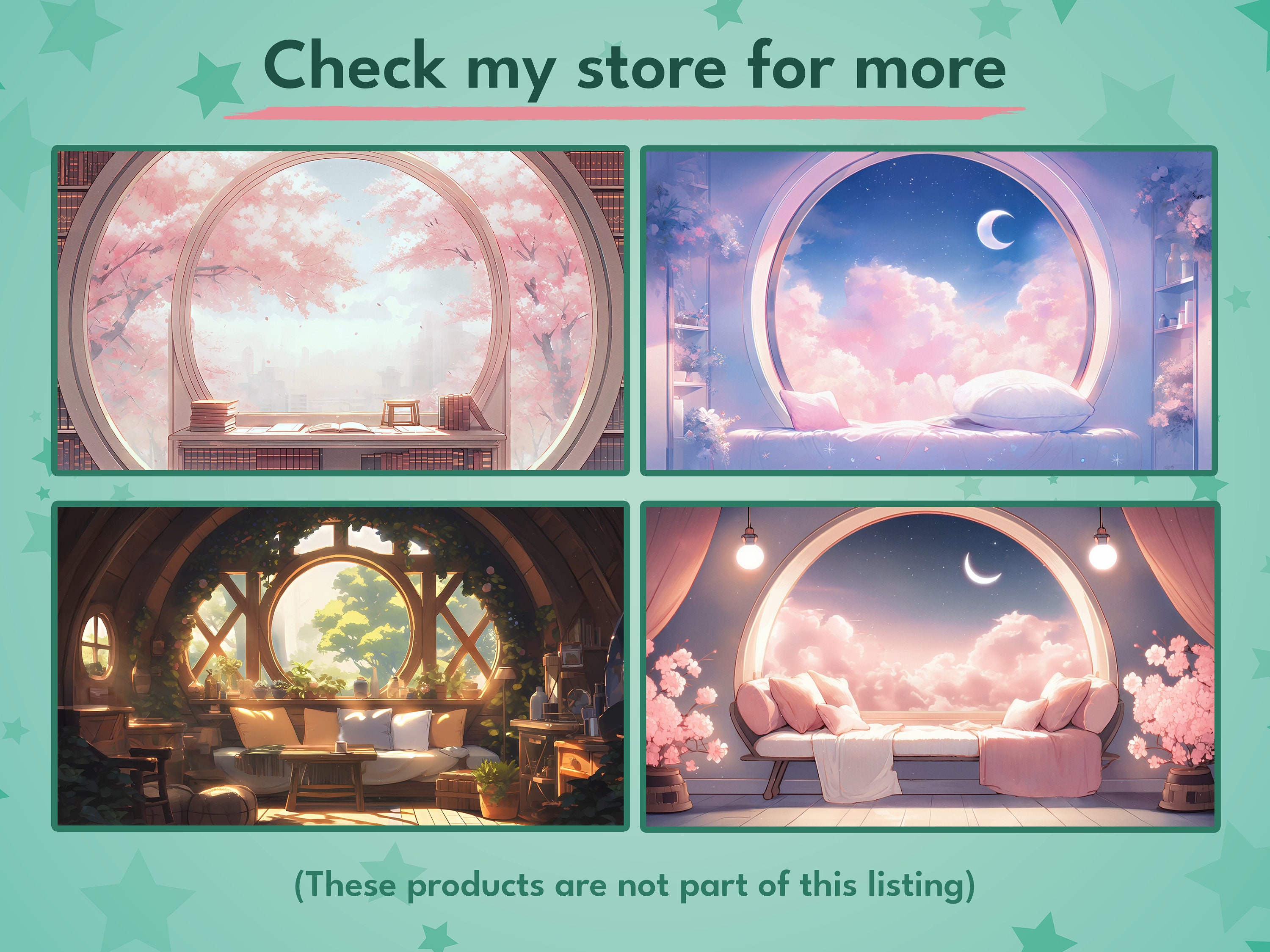 Vtuber Background Animated Vtuber Bedroom Pngtuber Stream Background ...