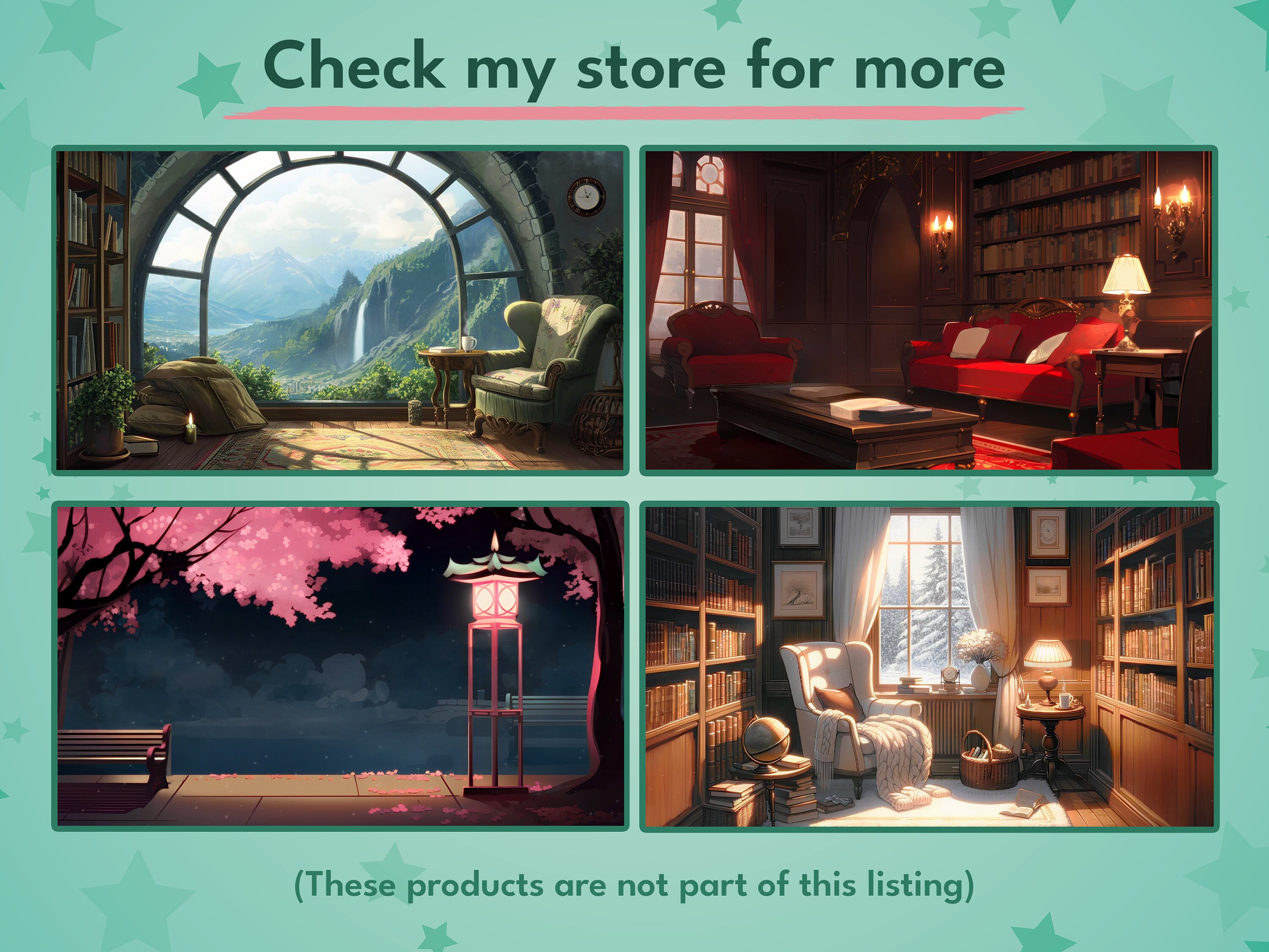 Vtuber Background Animated Anime Desktop Wallpaper Animated Twitch ...