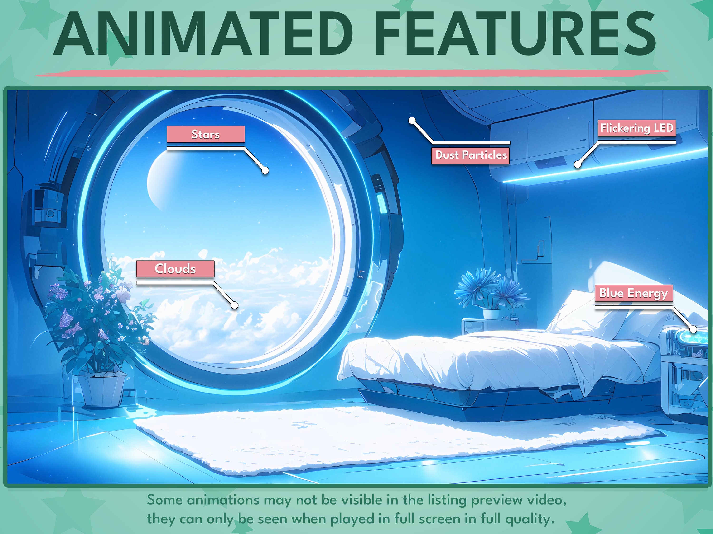 Vtuber Background Animated Vtuber Bedroom Pngtuber Stream Background ...