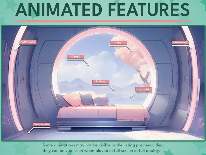 Vtuber Background Animated Vtuber Bedroom Pngtuber Stream Background ...