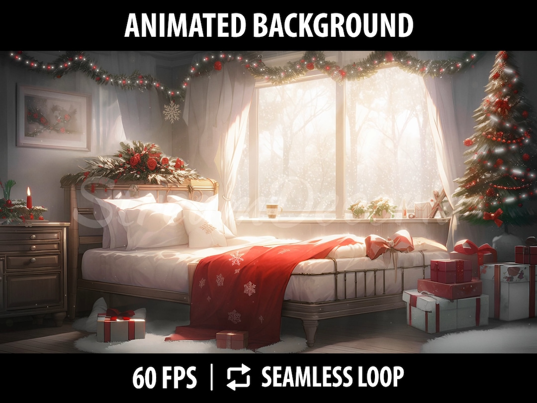 Christmas Vtuber Background | Animated Stream Background for Twitch ...