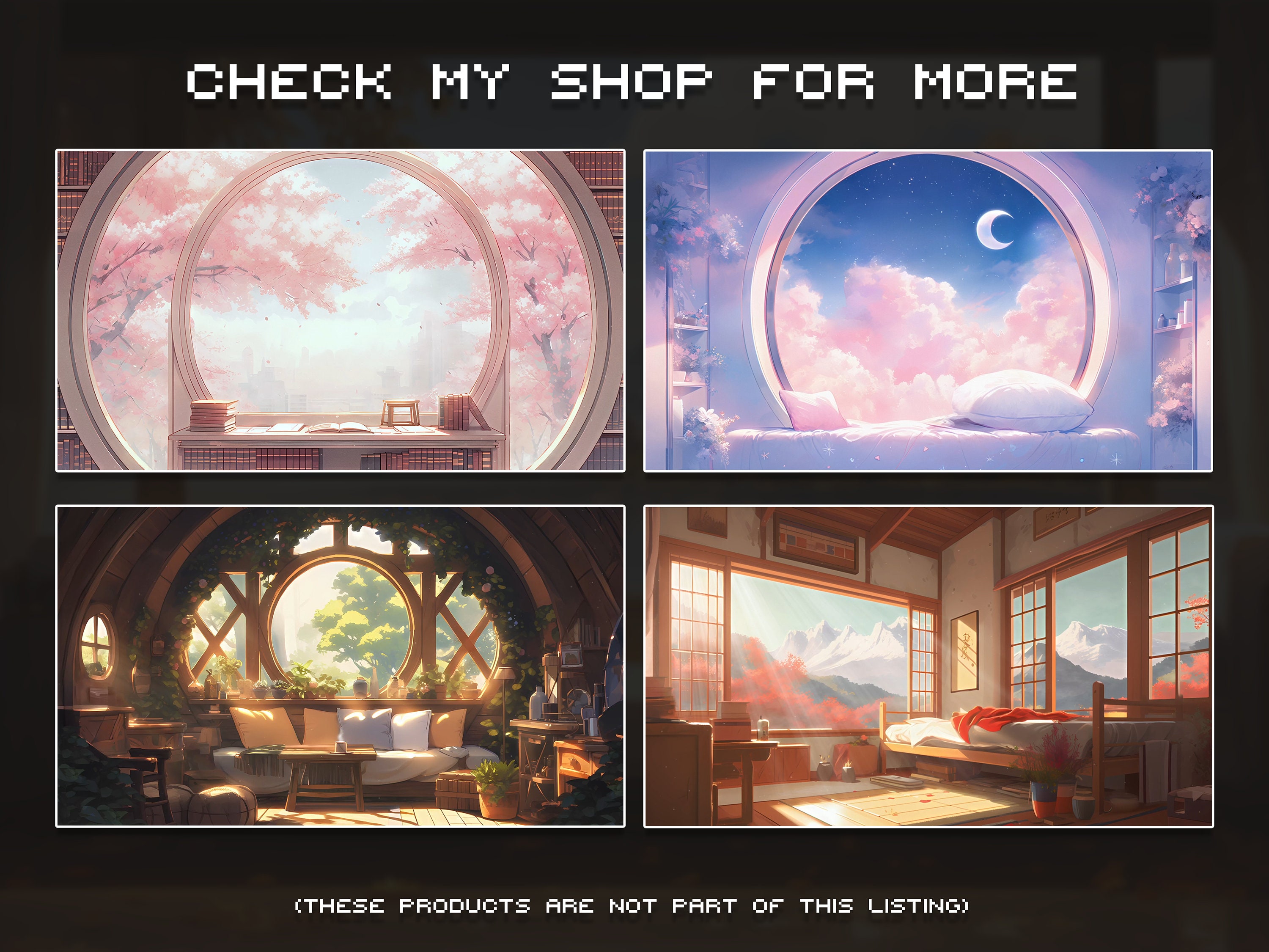 Vtuber Background Animated Vtuber Bedroom Vtuber Assets Animated ...