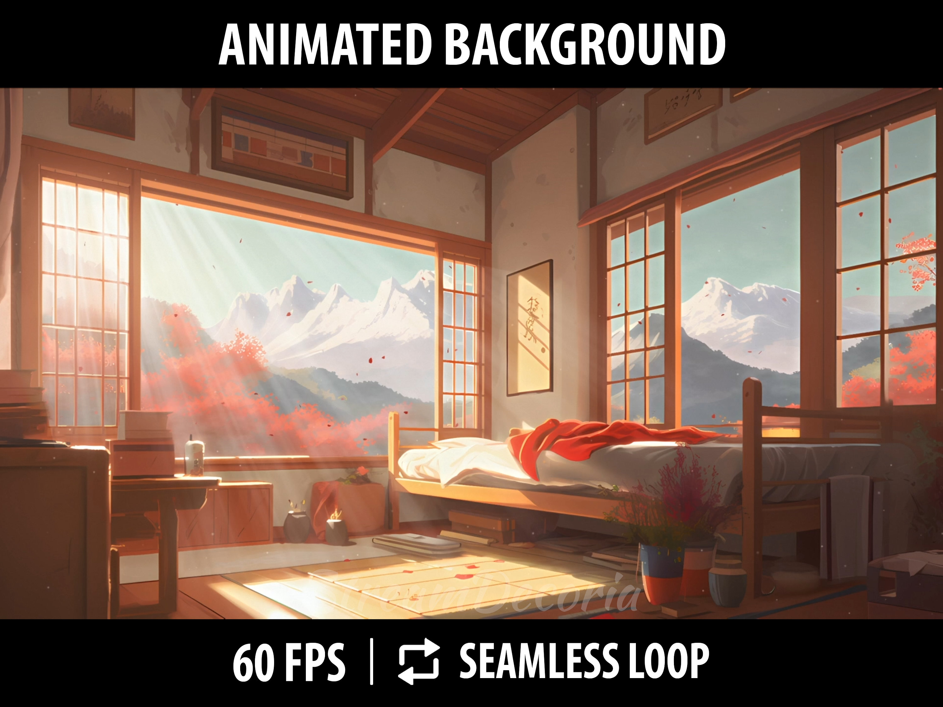 Vtuber Background Animated | Stream Background for Twitch | Vtuber Room ...