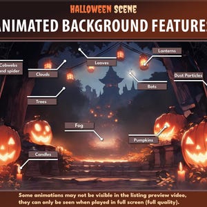 Halloween Stream Package | Animated Stream Overlay for Twitch | Panels ...