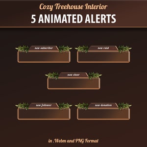 Cozy Treehouse Stream Package for Twitch | Stream Overlay Panels ...