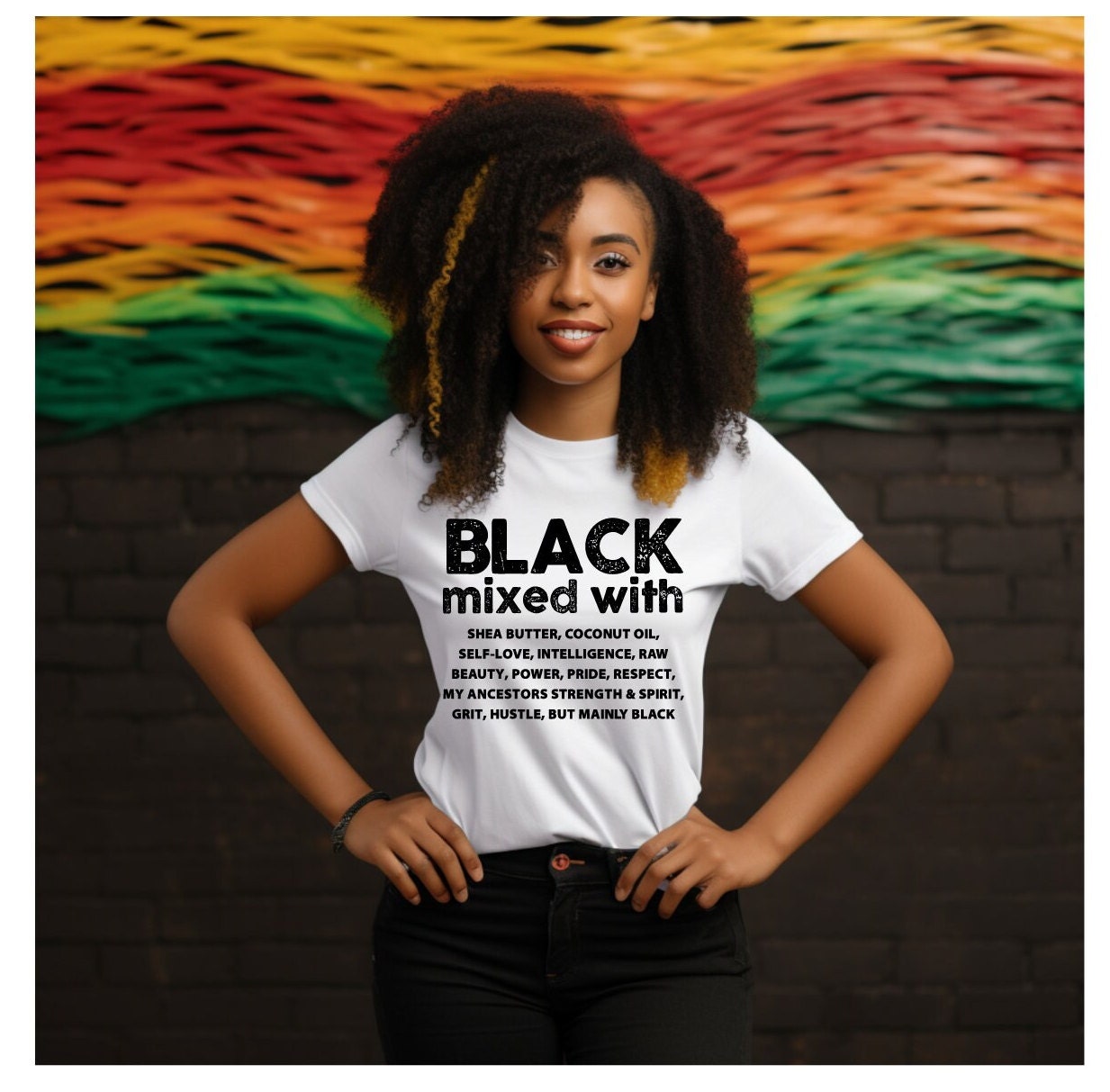 Black Mixed With Shirt, Melanin Shirts, Black Girls Rock, Black Lives Matter, Black People,black ...