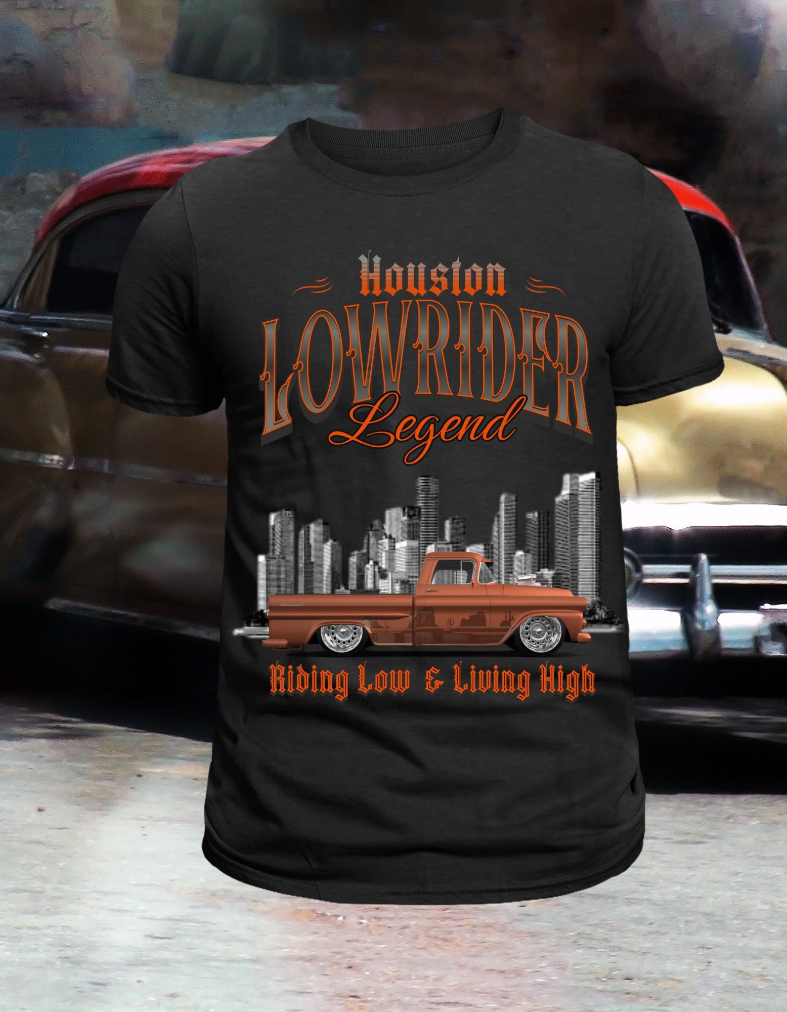 Houston Lowrider Legend T-shirt, Classic Car Shirt, Classic Cars ...