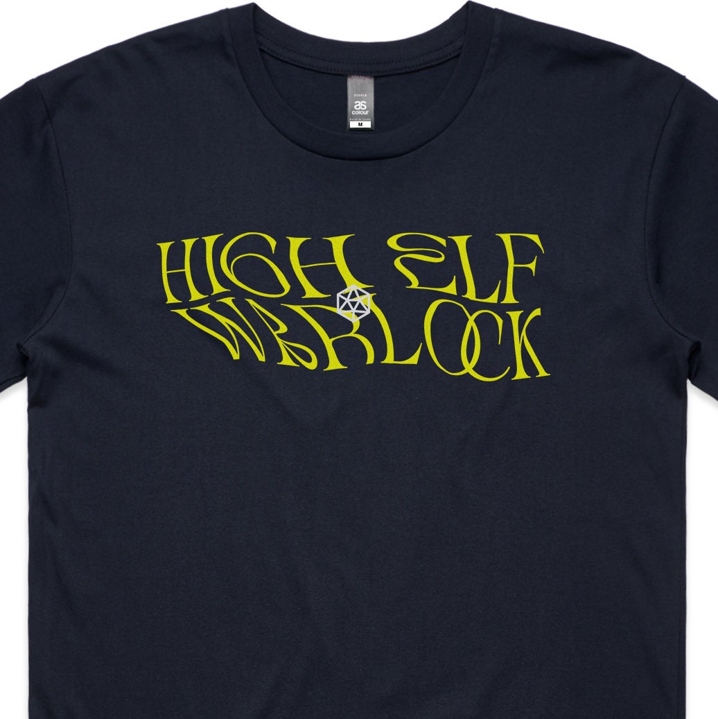 High Elf Warlock T-shirt, Dnd-inspired Dungeons Dragons Tshirt, Dungeon Master Tee, Unisex ...