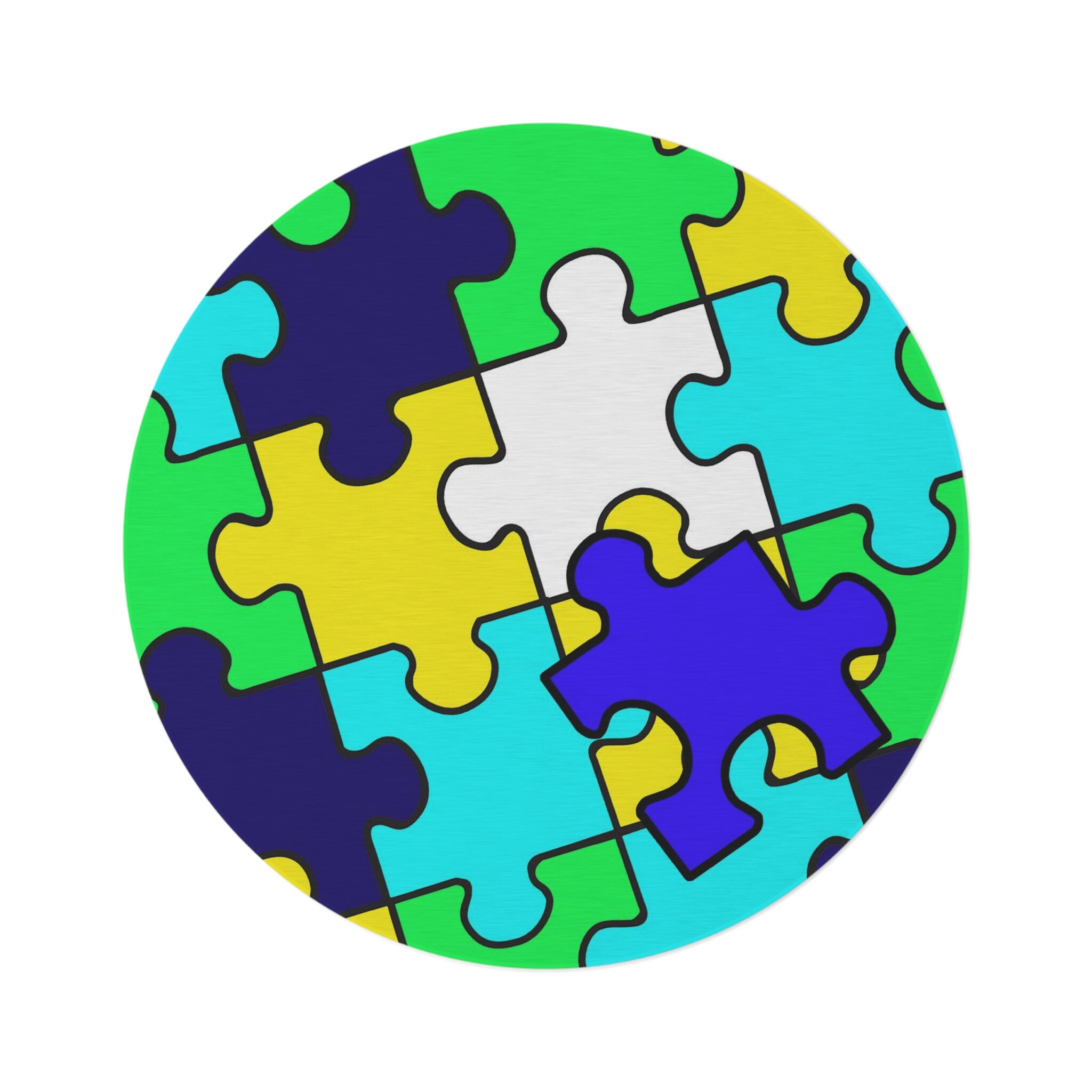Autism Round Rug - Etsy