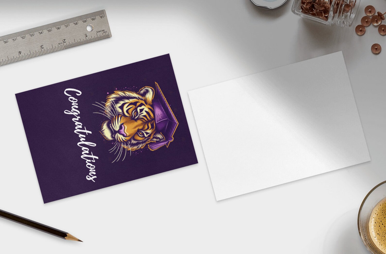 Tiger Graduation Cap Photo Digital Download ONLY (with Congratulations ...