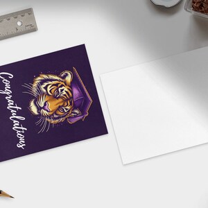 Tiger Graduation Cap Photo Digital Download ONLY (with Congratulations ...